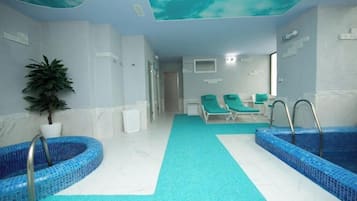 Banheira de hidromassagem, banho turco, hammam, tratamentos corporais