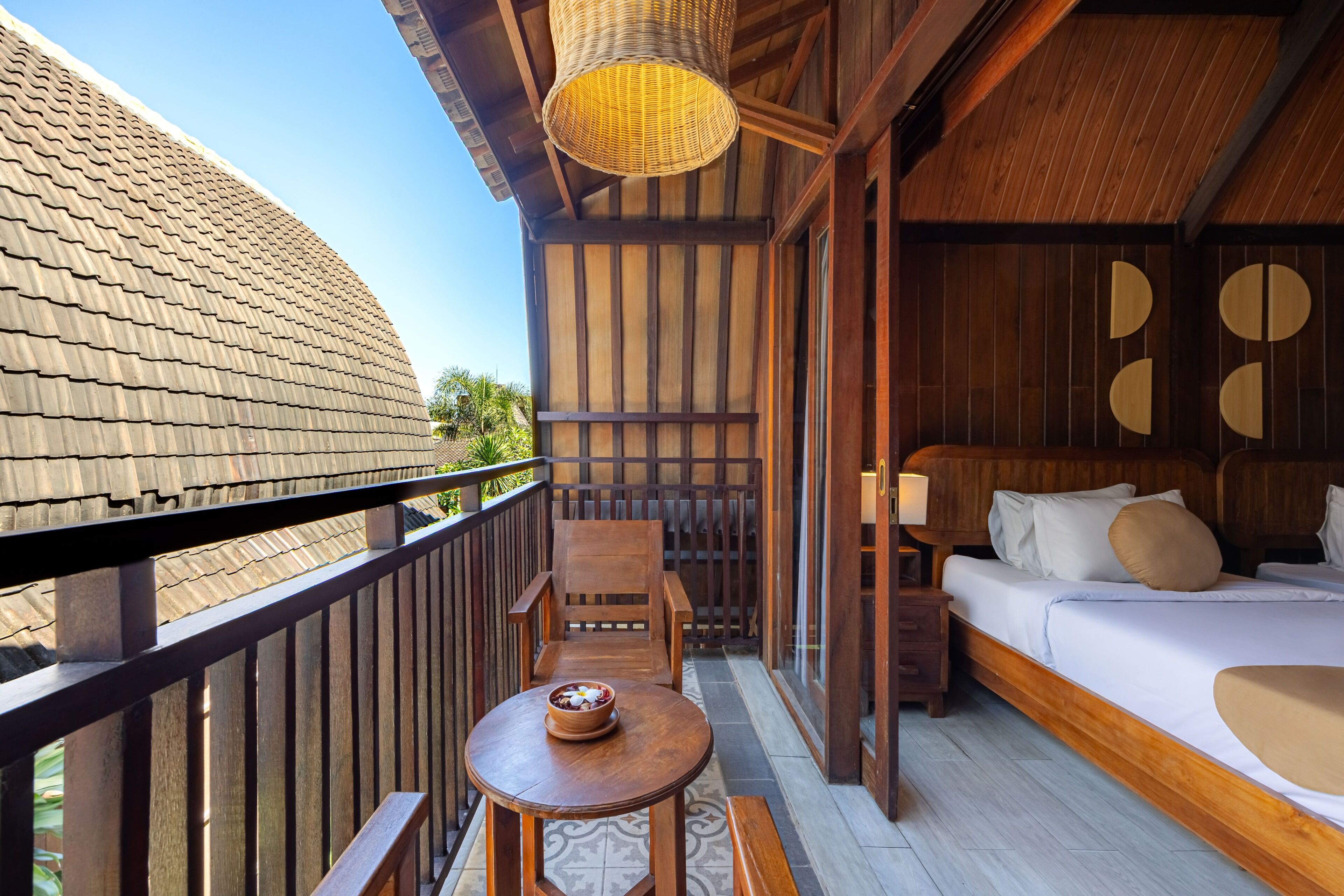 Quarto duplo luxo | Terraço/pátio
