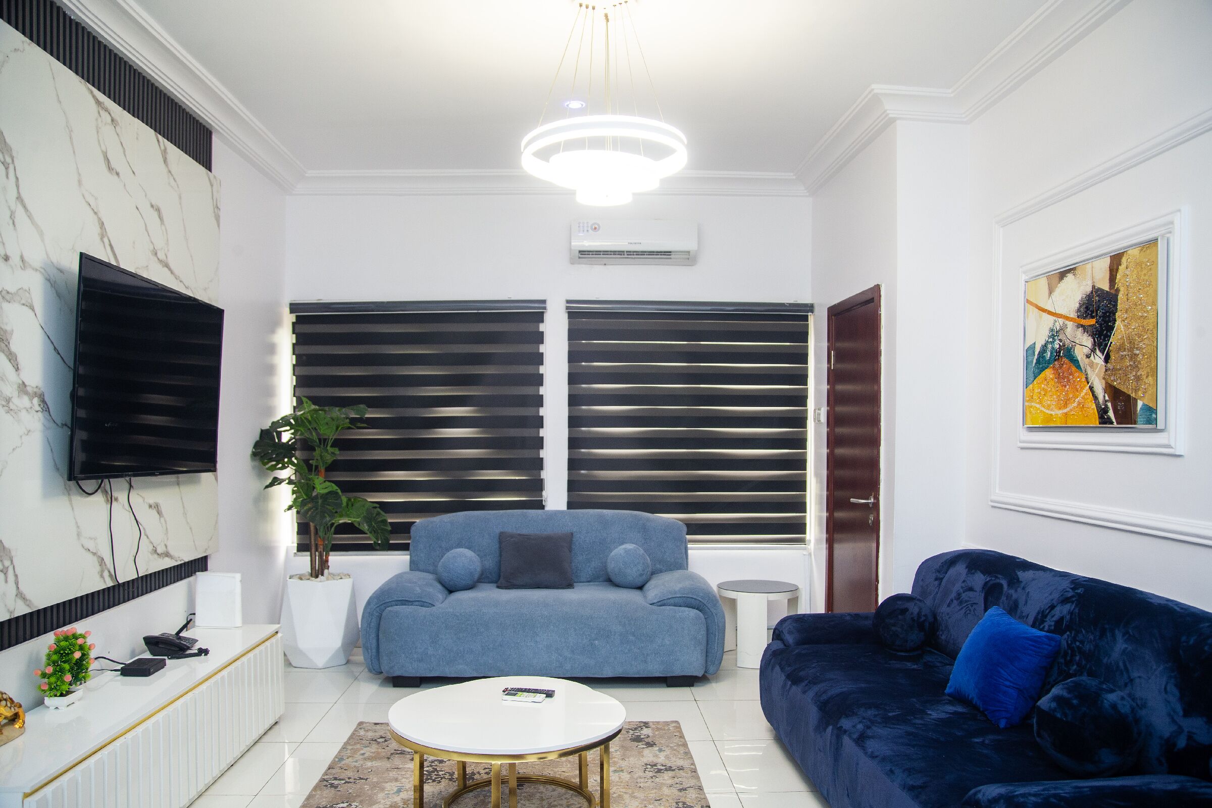 Apartamento, 2 quartos, Vista para a cidade | Sala de estar