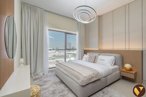 Apartamento de Luxo, varanda, Vista para a cidade | Berços/camas para crianças, Wi-fi grátis, roupa de cama fornecida 