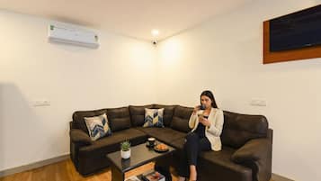 Área de estar no saguão