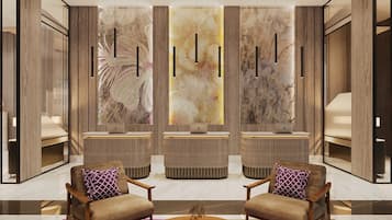 Área de estar no saguão