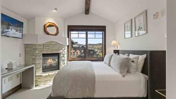 Apartamento em Condomínio Fechado, 1 quarto | 1 quarto, secretária adequada para computadores portáteis, Wi-fi grátis