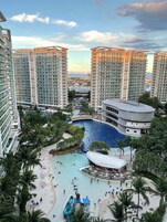Apartamento Comfort em Condomínio Fechado, varanda, vista para a praia | Vista da varanda