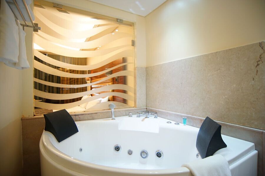 Quarto casal panorâmico | Cofres nos quartos, cortinas blackout, quartos à prova de som