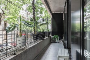 Apartamento Familiar, Vista para a cidade | Terrenos do alojamento