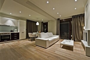 Villa, 2 quartos, vista para o mar | Sala de estar