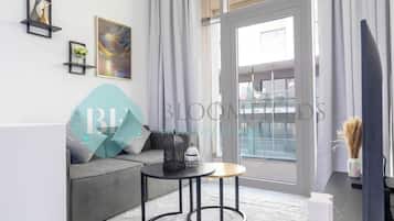 Apartamento, sacada | Área de estar