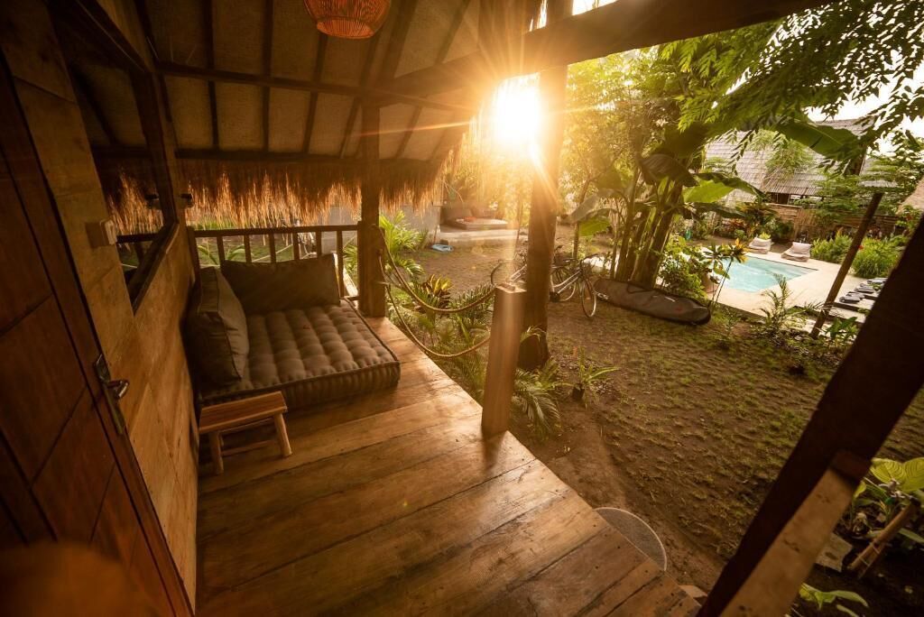 Quarto Duplo Design, vista para o jardim | Terraço/pátio interior