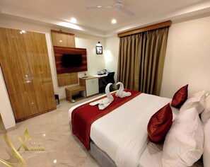 Quarto Duplo Superior, ar condicionado | Roupa hipoalergénica, secretária, quartos insonorizados, Wi-fi grátis 