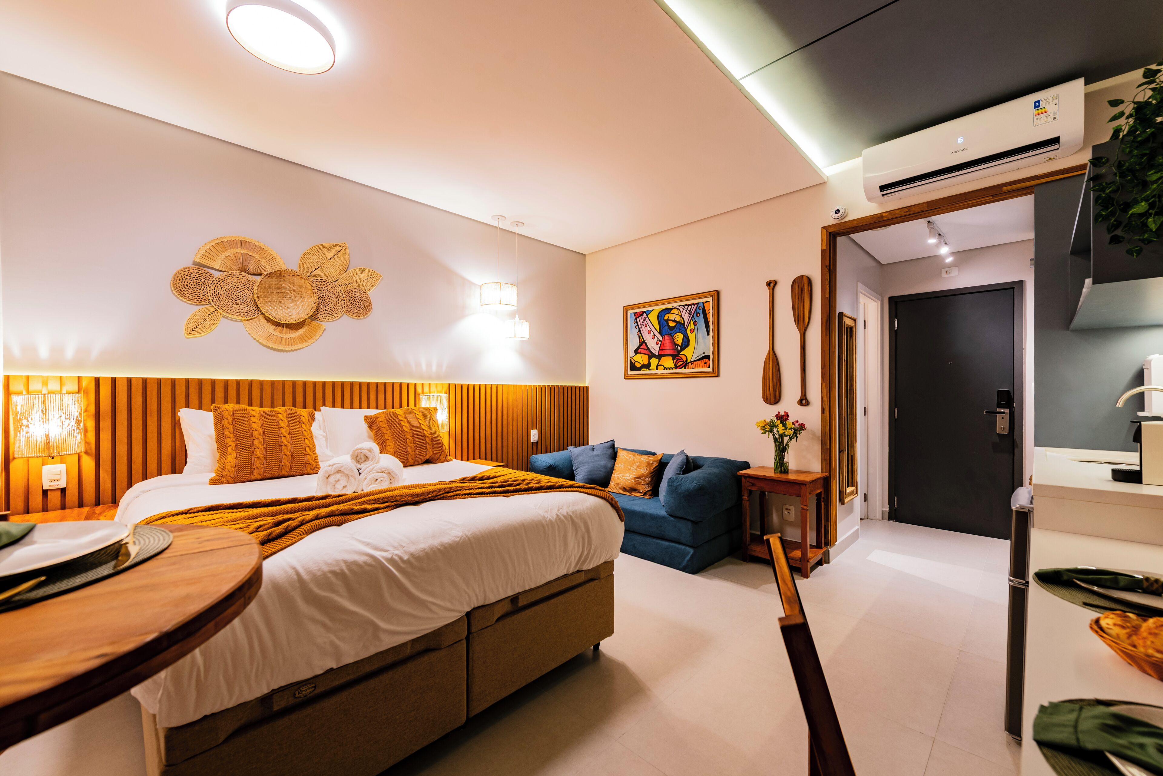 Apartamento conforto | Wi-Fi de cortesia, roupa de cama