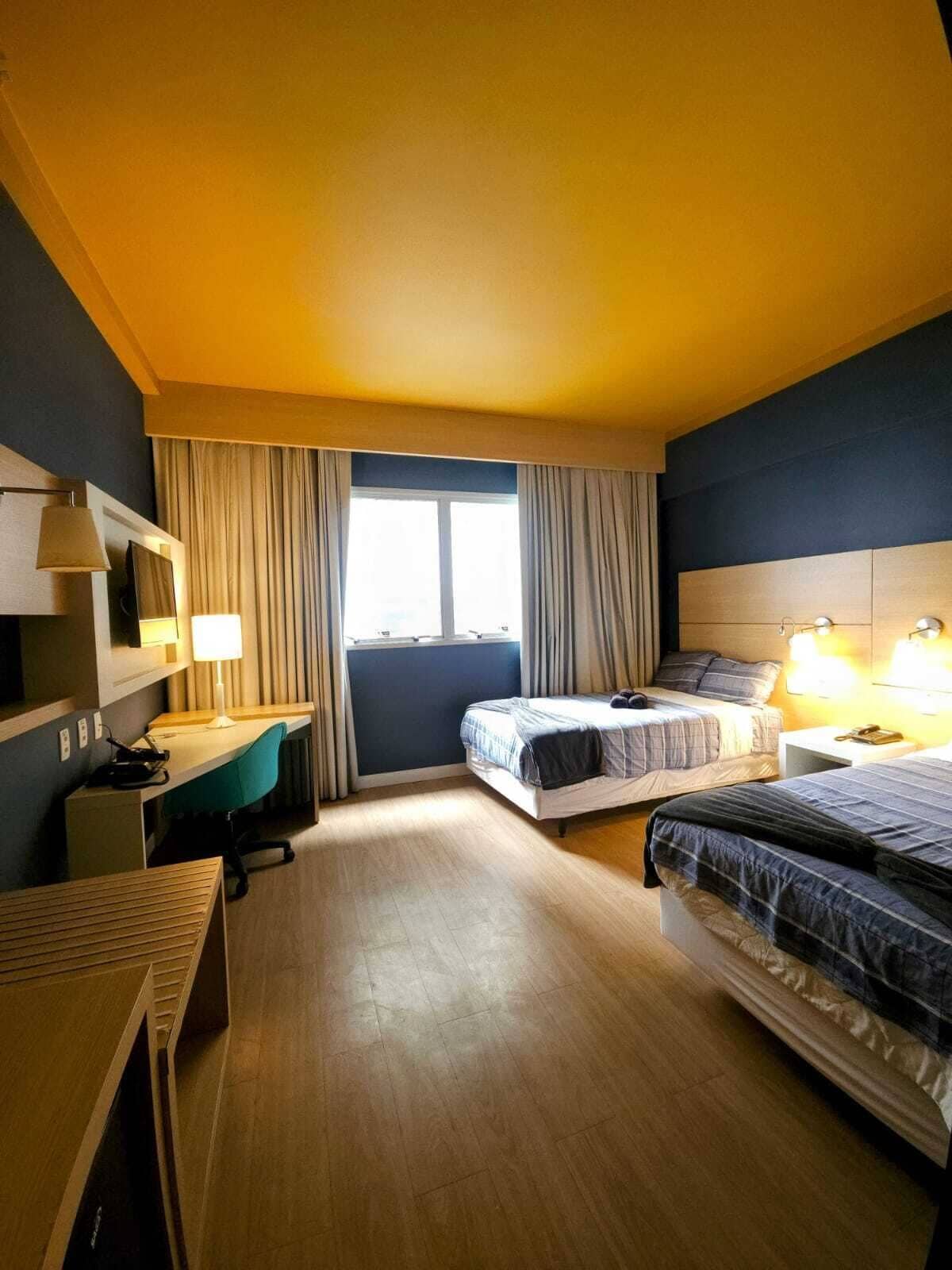 Suíte estúdio conforto, 2 camas de casal | Wi-Fi de cortesia, roupa de cama