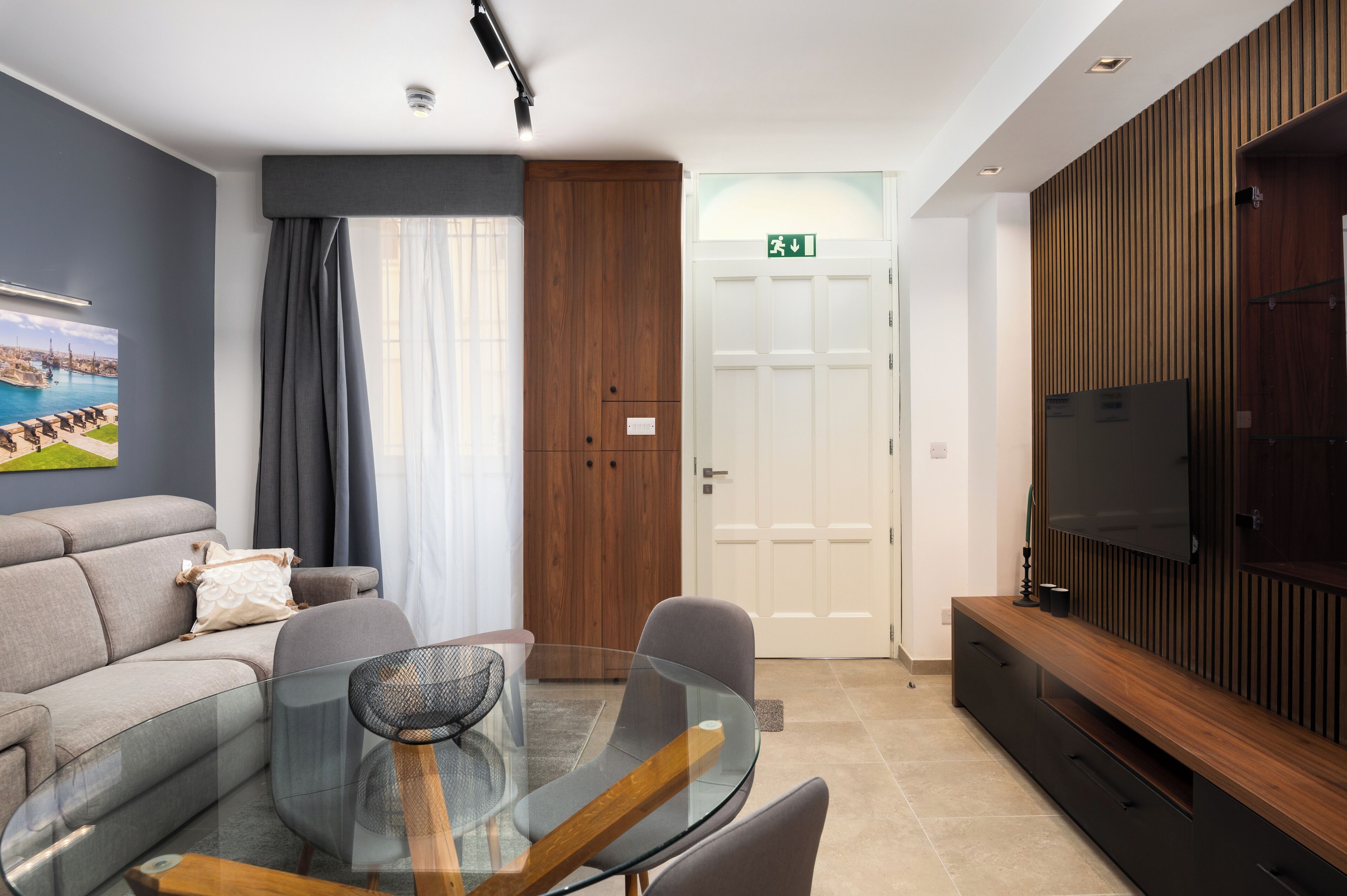 Apartamento, Vista para a cidade | Sala de estar