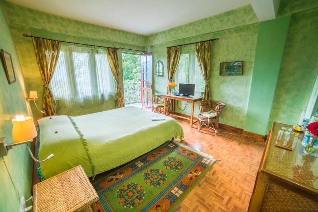 Quarto Duplo, varanda, Vista para a cidade