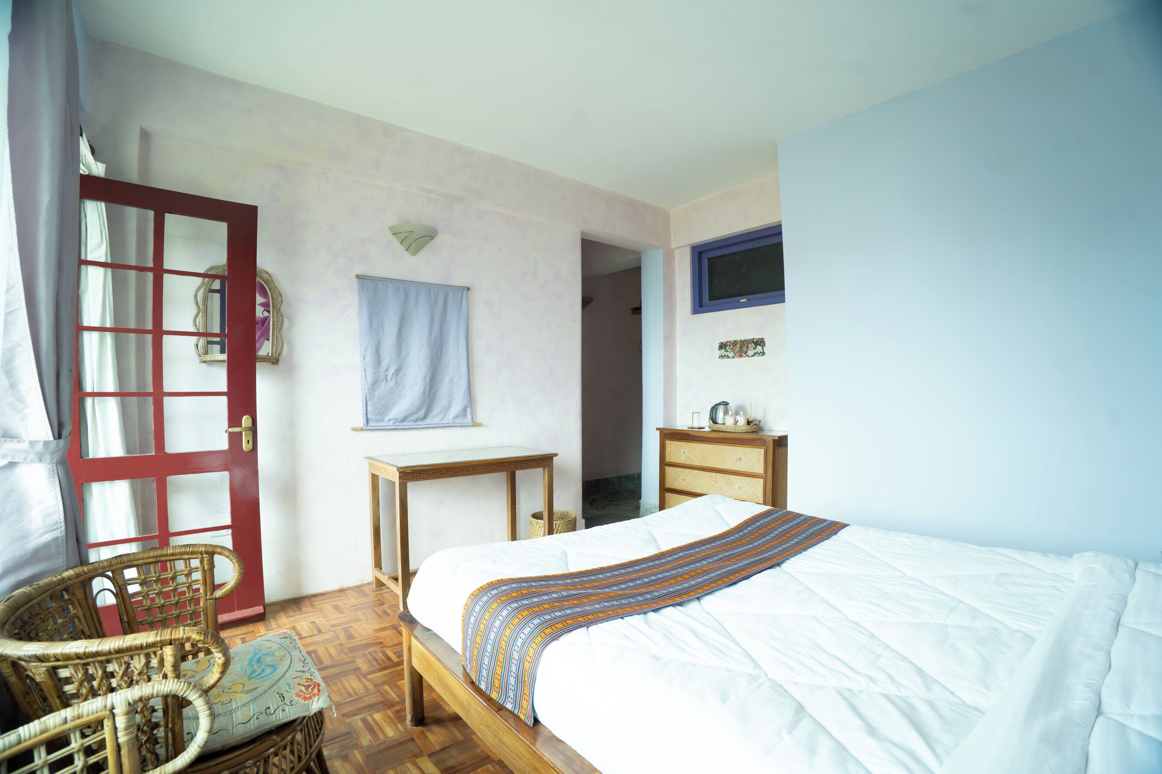 Quarto Twin, varanda, Vista para a cidade