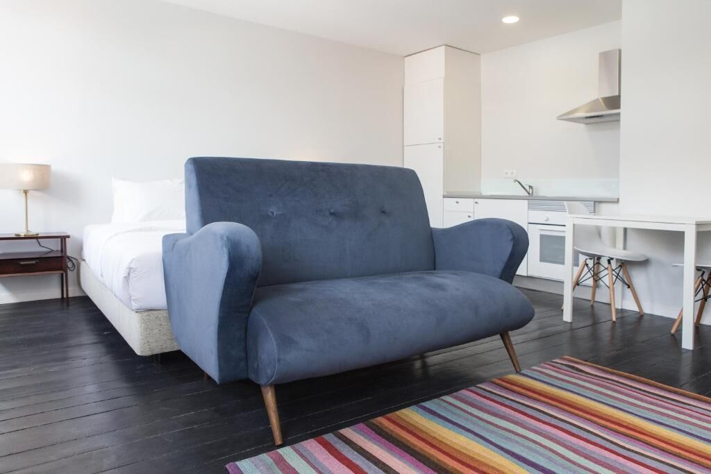 Estúdio clássico, vista para a cidade