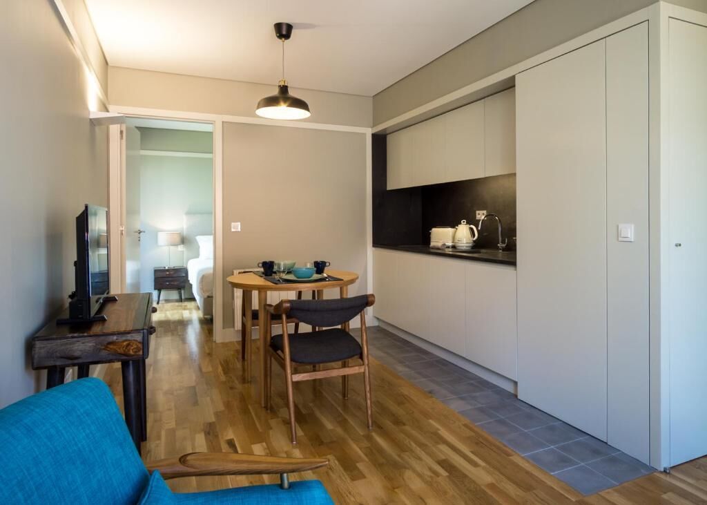 Apartamento clássico, vista para o pátio