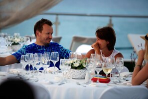 Espaço exterior para banquetes