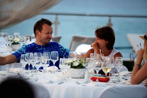 Espaço exterior para banquetes