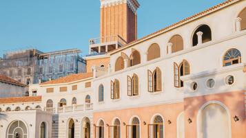Vista para o campo desde o alojamento