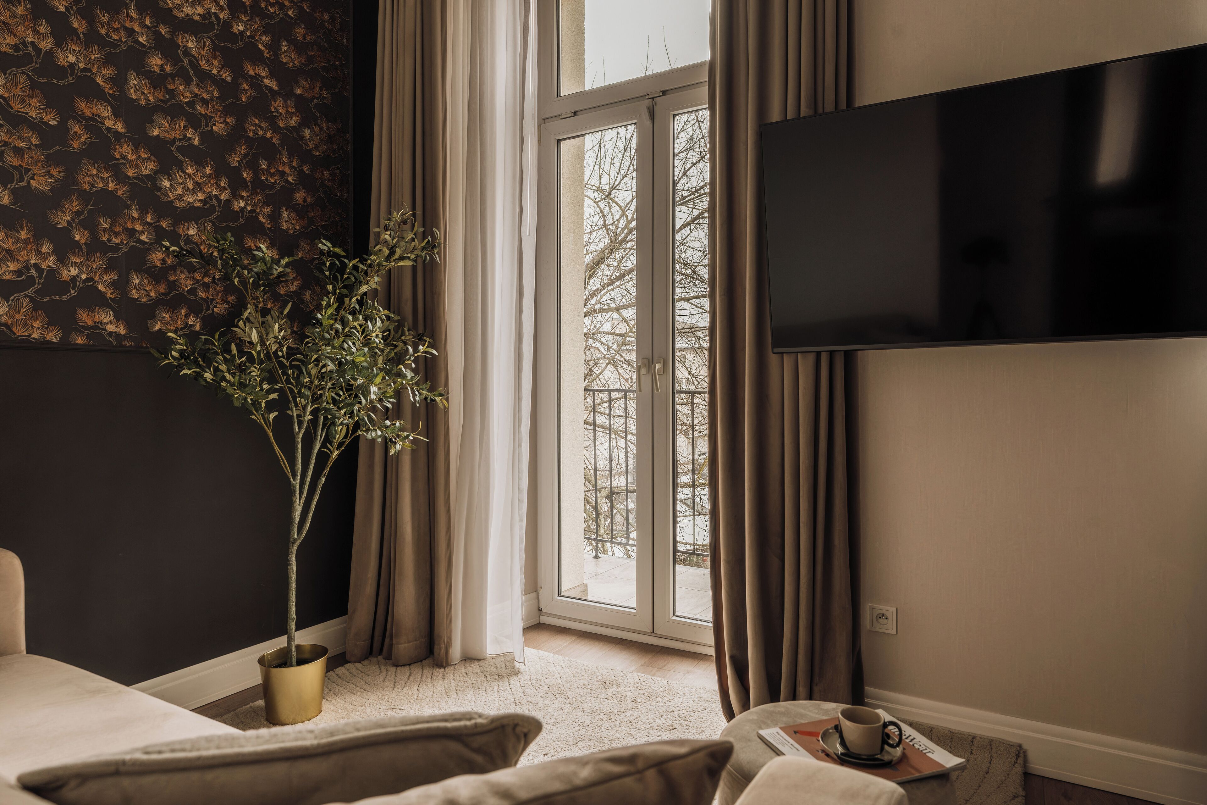 Apartamento Familiar, 2 quartos, ar condicionado | Sala de estar