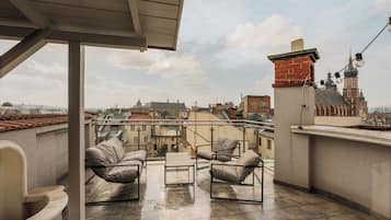 Penthouse Superior, 2 quartos, ar condicionado, Vista para a cidade | Terraço/pátio interior