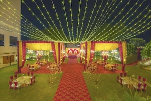 Espaço exterior para banquetes