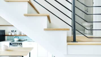 Loft, 1 quarto | Cozinha privada | Geladeira, micro-ondas, fogão, cooktop