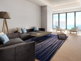 Suite Premier, não fumadores (Luxury) | Secretária, Wi-fi grátis, roupa de cama fornecida 
