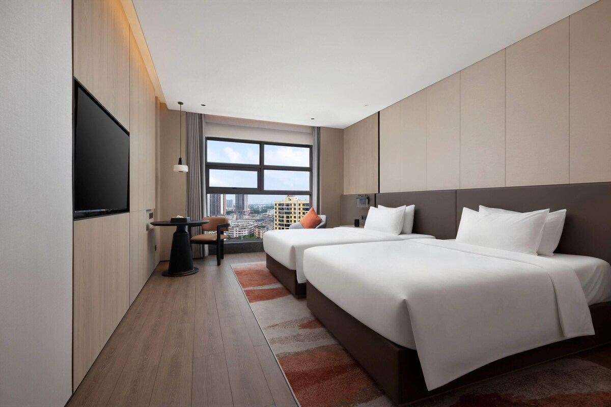 Quarto luxo, 2 camas de casal, para não fumantes
