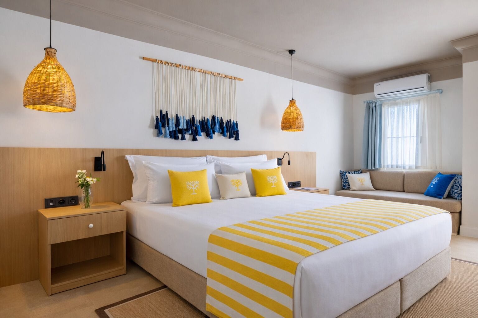 Quarto casal ou duplo luxo | Roupas de cama premium, frigobar, Wi-Fi de cortesia, roupa de cama