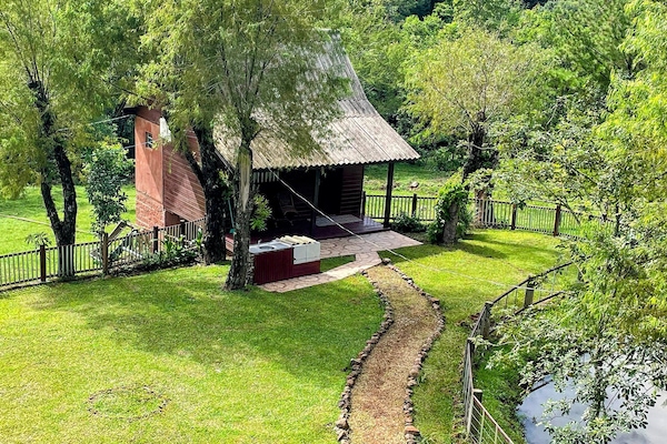 Cabana de Madeira Básica | Terrenos do alojamento