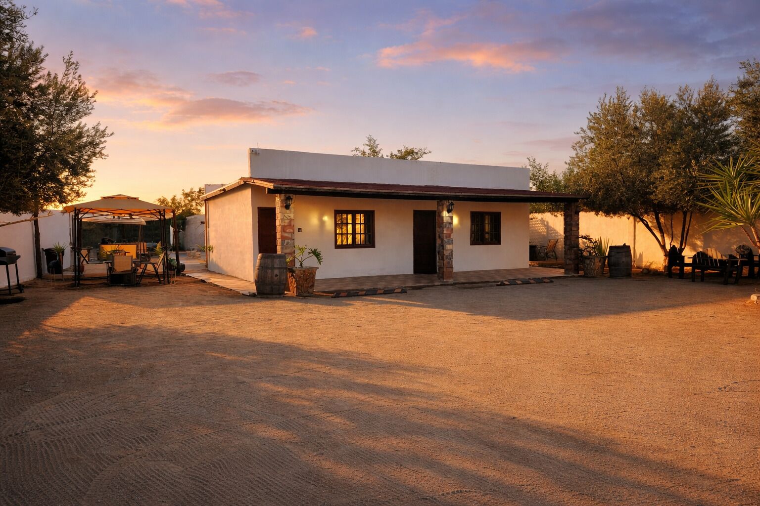 Fachada da propriedade