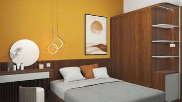 Apartamento standard | Escrivaninha, Wi-Fi de cortesia