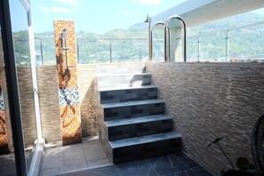 Apartamento, 2 quartos, acessível, piscina privativa | Terrenos do alojamento
