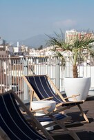Apartamento luxo, 2 quartos, terraço | Vista do quarto