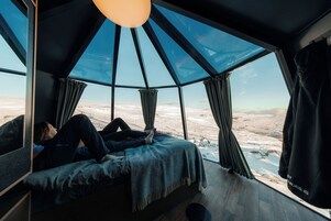 Cabine, vista para a montanha | Roupa de alta qualidade, Wi-fi grátis, roupa de cama fornecida