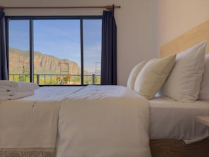Quarto luxo, vista para a montanha