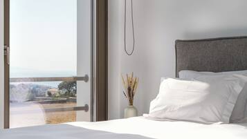 Quarto casal luxo, vista para o mar | Vista para praia/oceano