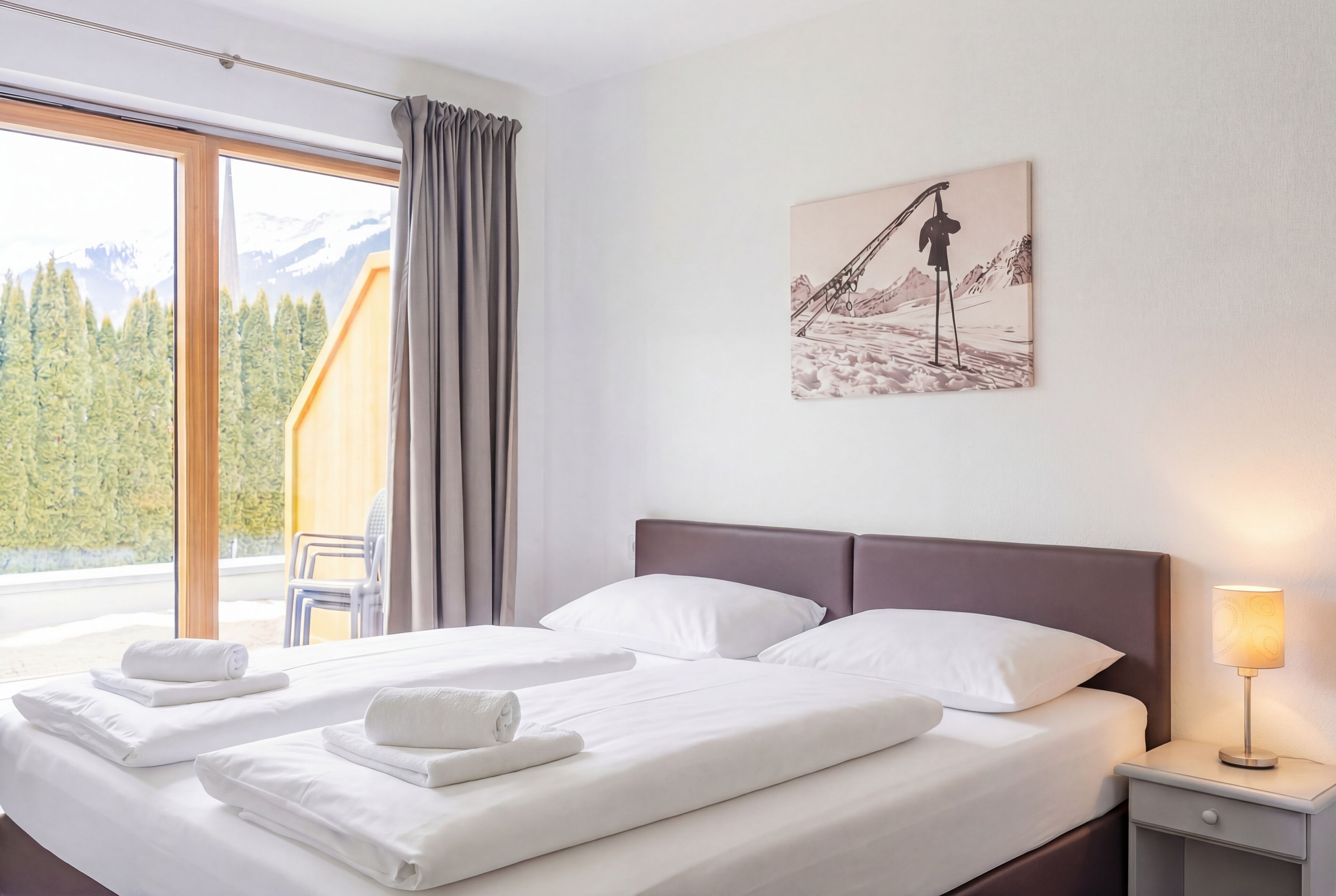 Apartamento Comfort, varanda, vista para o vale | Cofre no quarto, Wi-fi grátis 