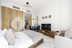 Apartamento, varanda, vista para o mar