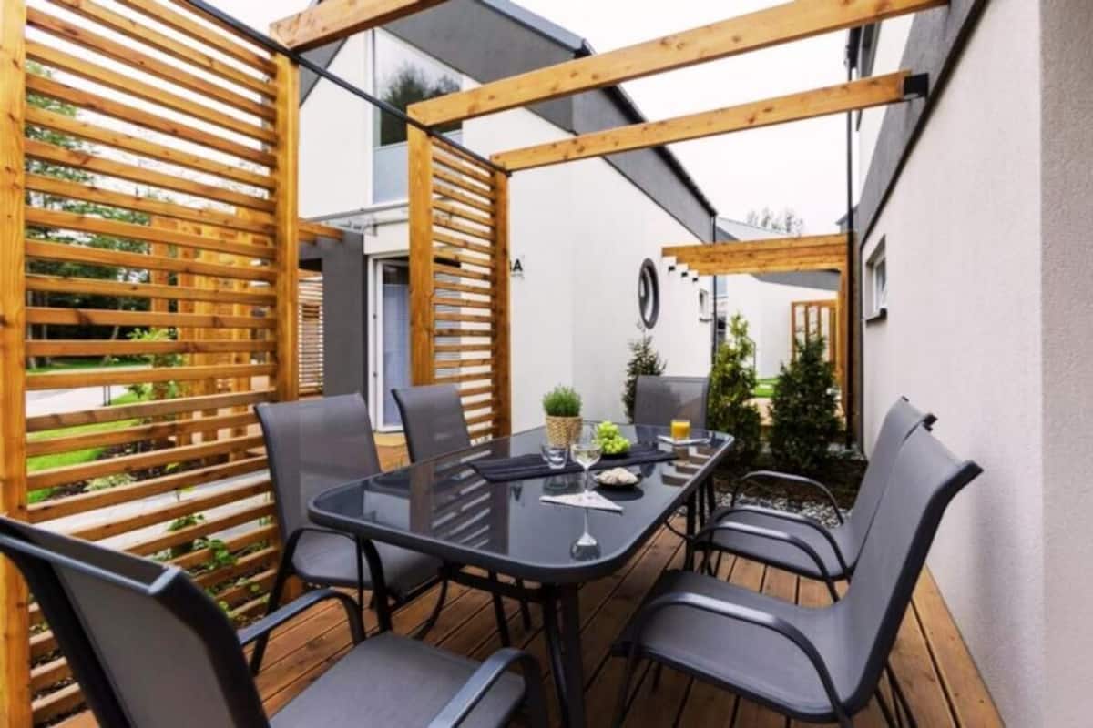 Apartamento luxo, vista para o jardim