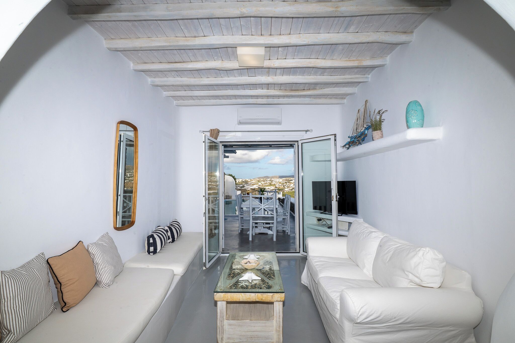 Villa Tommaso: Sea-view Cycladic Retreat With Panoramic Pool Bliss For 5 Guests! - Mykonos