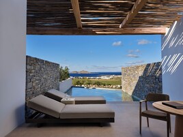 Suíte premium, vista para o mar