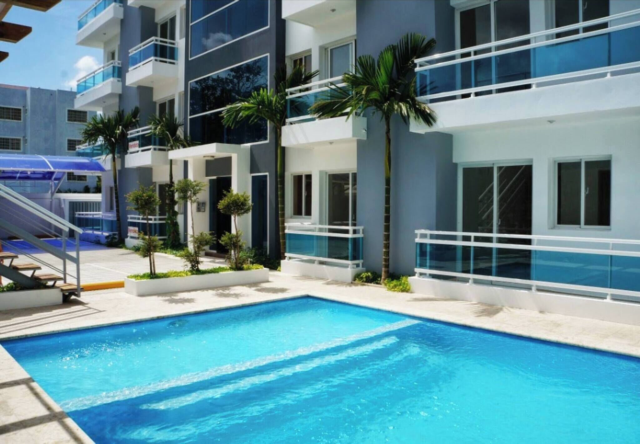 Apartamento, 2 quartos, acessível, varanda | Piscina