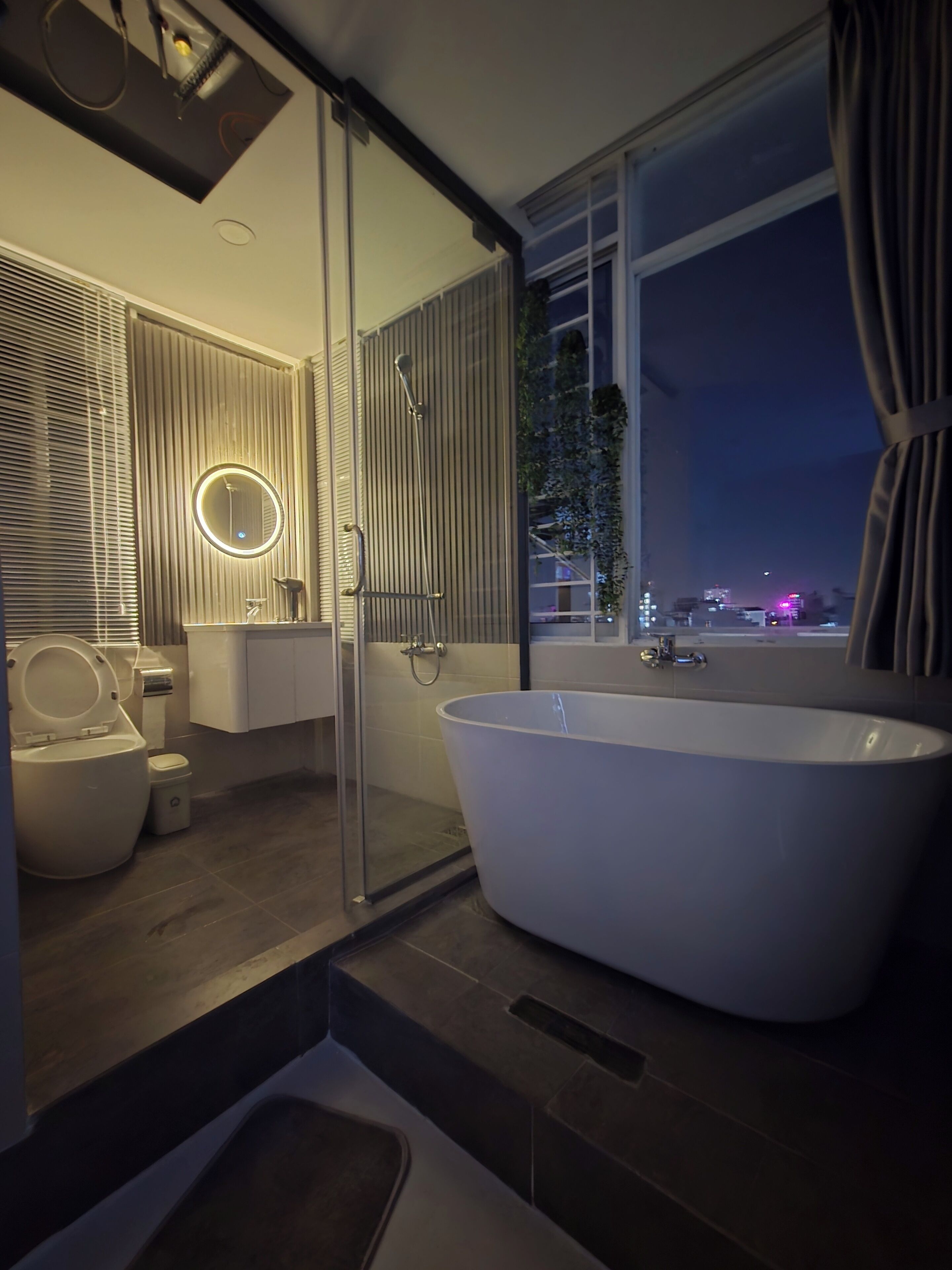 Quarto Duplo Premium, banheira | Vista do quarto