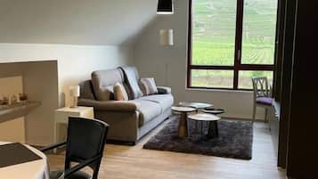 Apartamento, vista para o vinhedo