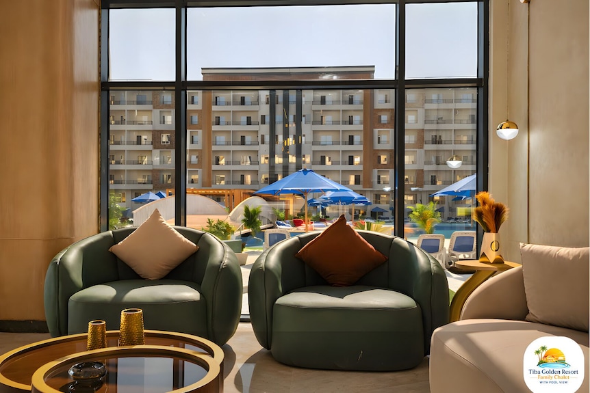 Acogedor Chalet Familiar Con Vista A La Piscina En Tiba Golden Resort Hurghada - Hurgada