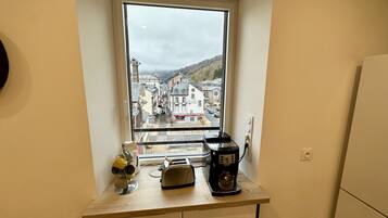 Apartamento | Cozinha privada | Cadeirão de bebê