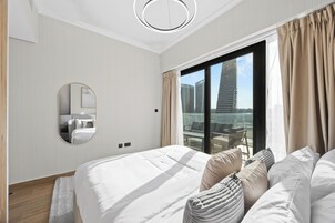 Apartamento, varanda, vista para o mar